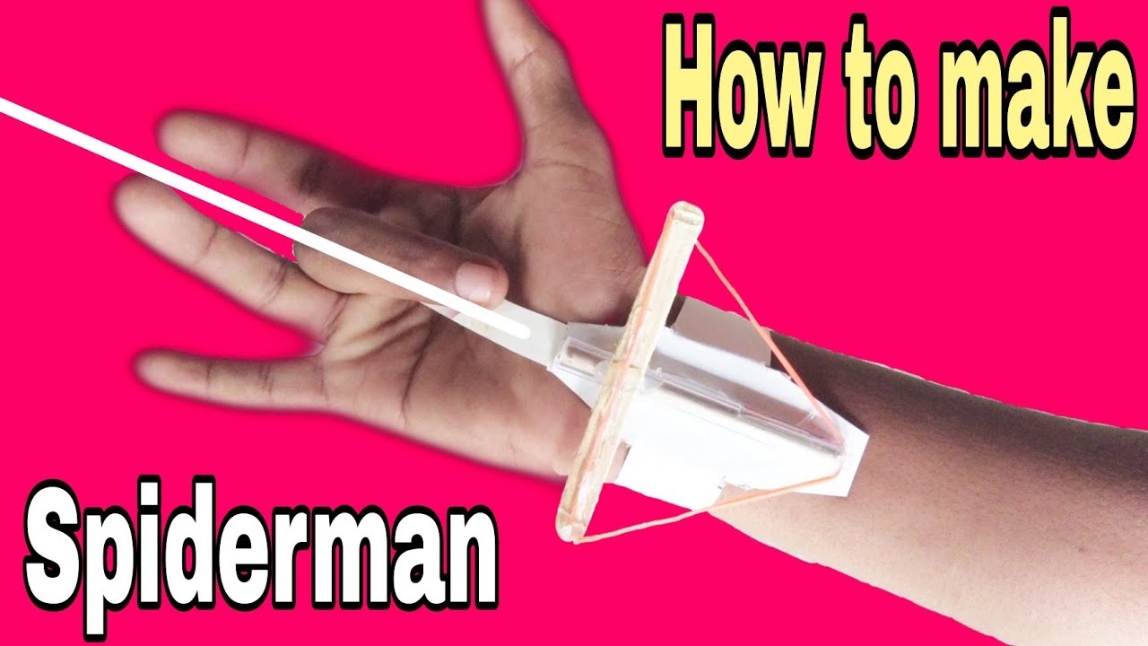 How to Make a Spider-Man Web Shooter | Cardboard Spider-Man Web Shooter ...