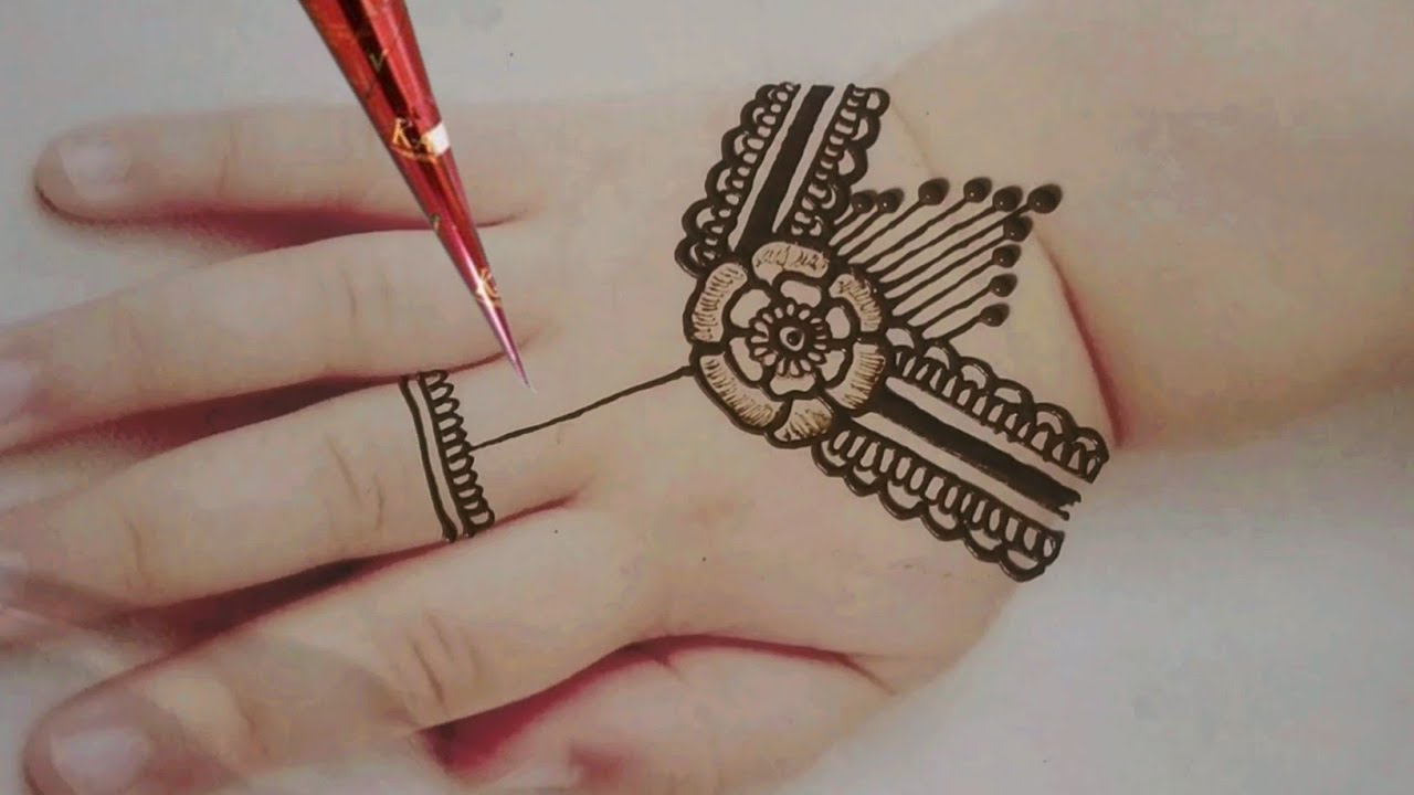 Stylish Easy Mehndi Design For Baby Girl | Eid Special Baby Mehndi ...