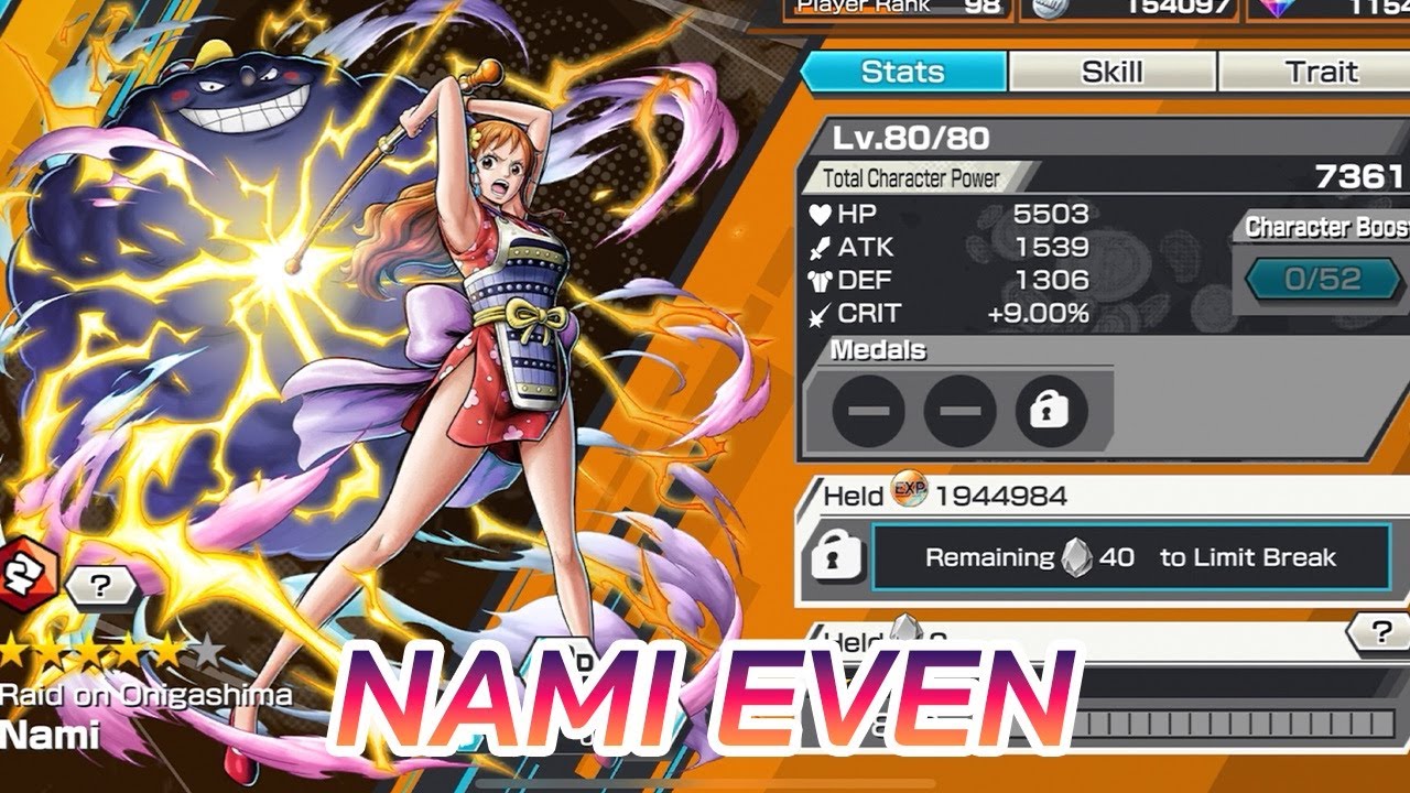 NAMI EVEN🎮 GAMEPLAY ONE PIECE BOUNTY RUSH (OPBR) (バウンティラッシュ) - YouTube