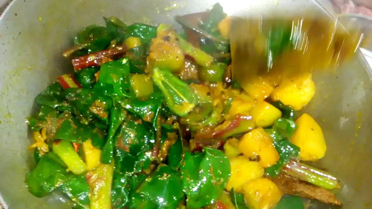 Pui saag kumro recipe. সুস্বাদু পুঁইশাক কুমড়ো রেসিপি। (Amar style ...