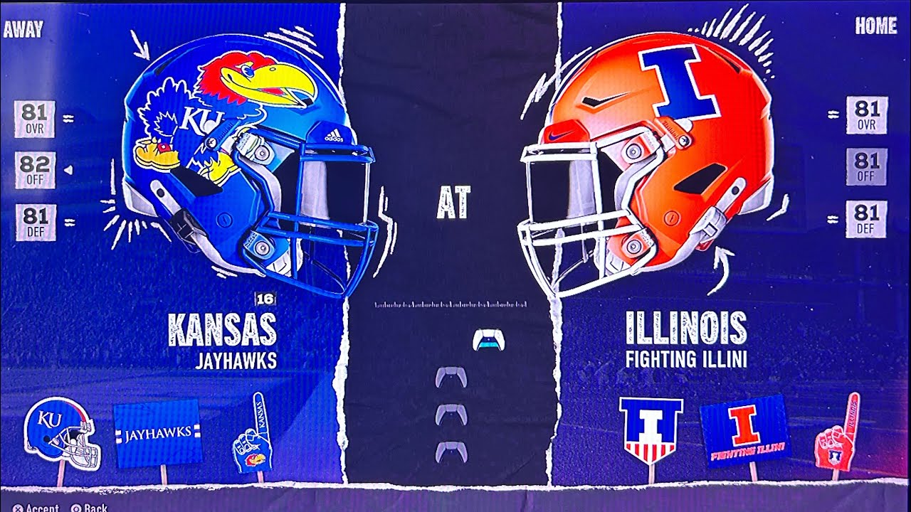 EA SPORTS College Football 25 Kansas Vs Illinois Week 2 PS5 - YouTube
