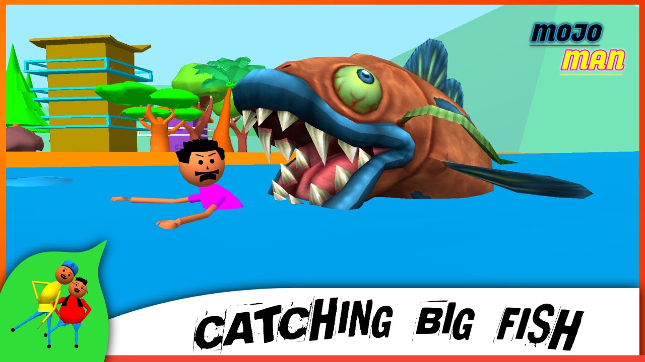 CATCHING BIG FISH😂🤣 - MOJO MAN | ANIMATED MEMES | CARTOON BOX | FRAME ...