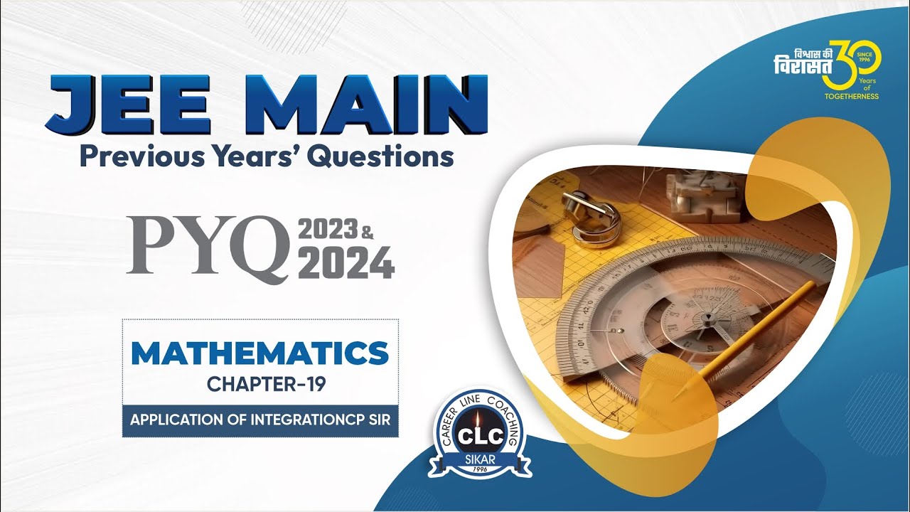 JEE Main Mathematics (Application of Integration-III) PYQ : #clc # ...