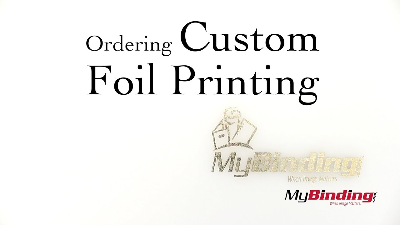 How to Order Custom Foil Printing - YouTube