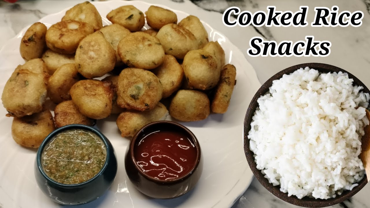 Super Crispy Snacks recipe| Leftover Rice snacks| Cooked Rice recipe ...