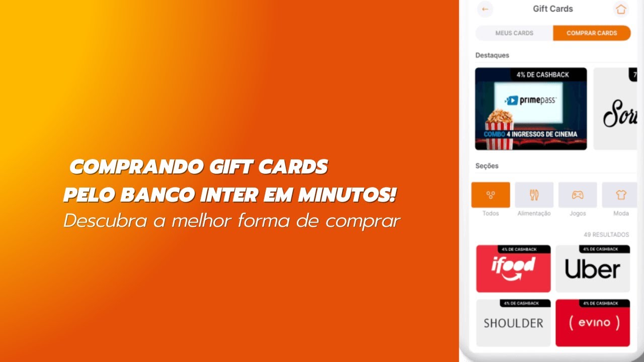 Como Comprar GIFT Card pelo Banco INTER - YouTube