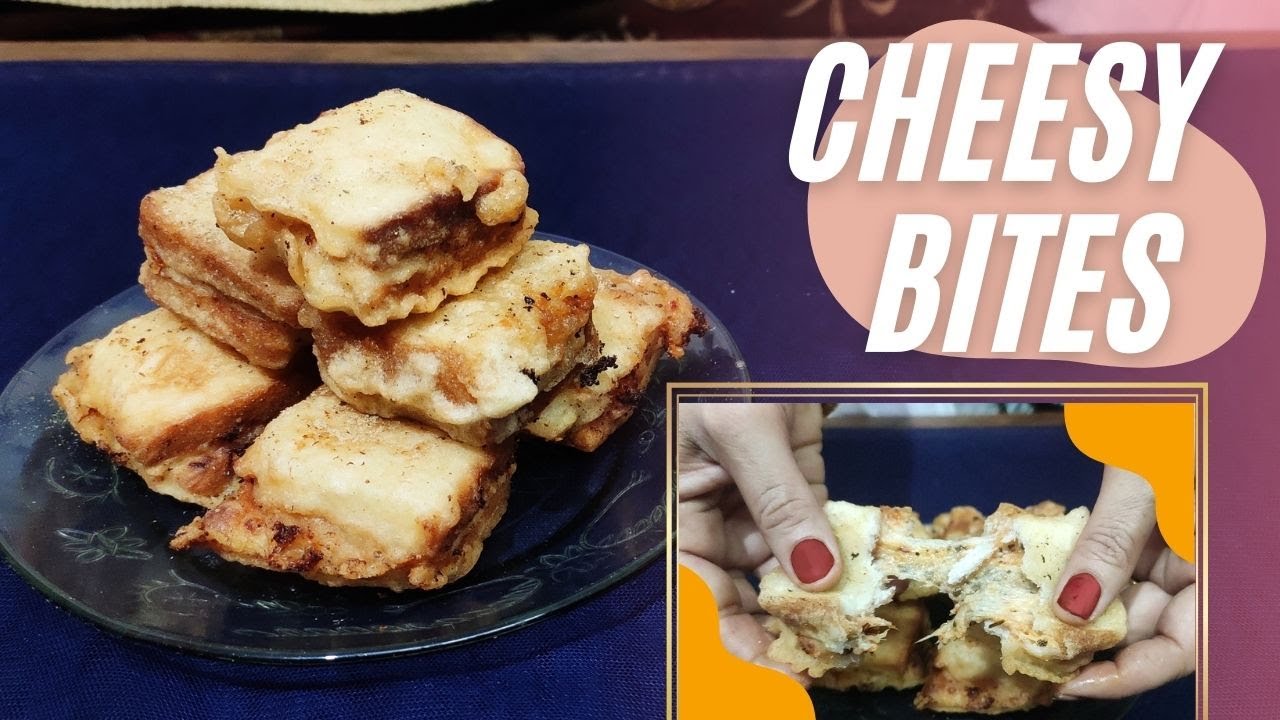 Cheesy Bites | Cheese squares | Evening Snacks | Joohi's Kitchen - YouTube