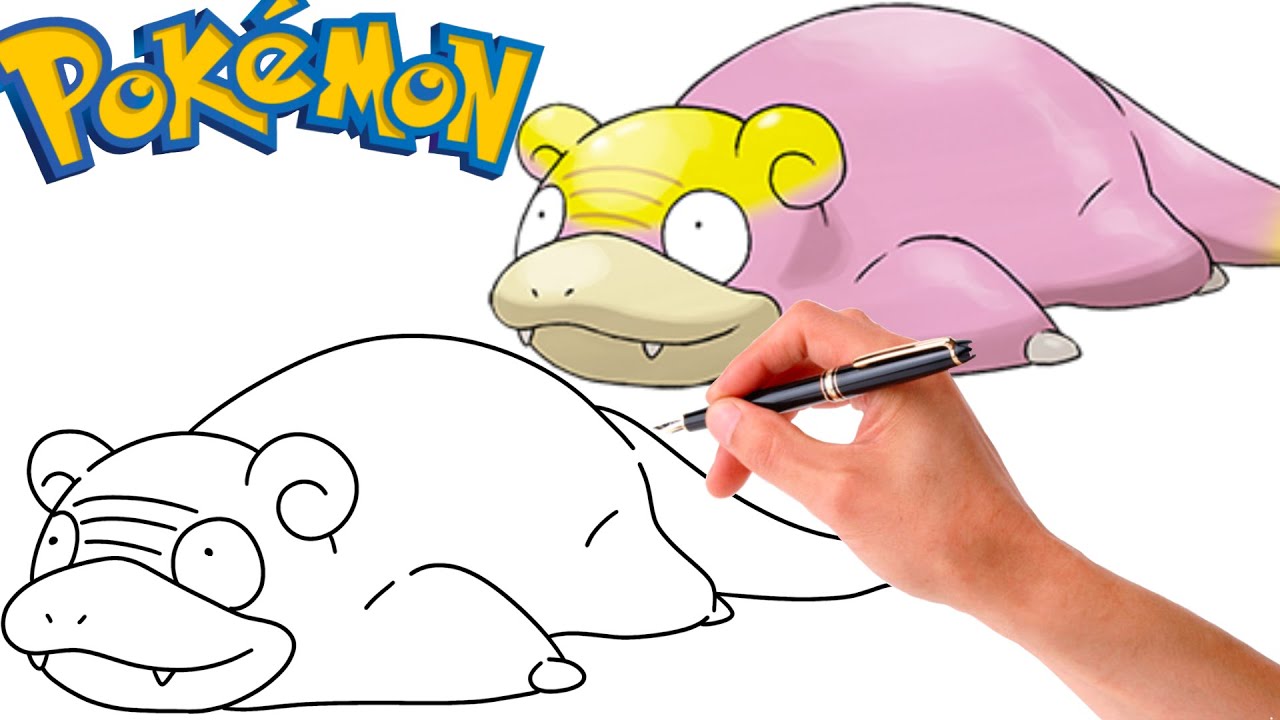 How To Draw GALARIAN SLOWPOKE POKEMON | Galarian Pokemons - YouTube