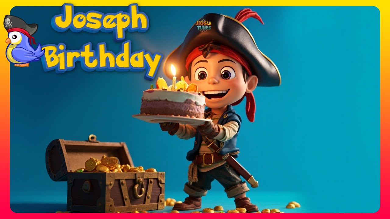 Happy Birthday Joseph 🎂 | Pirate Adventure Birthday Song for Kids ...