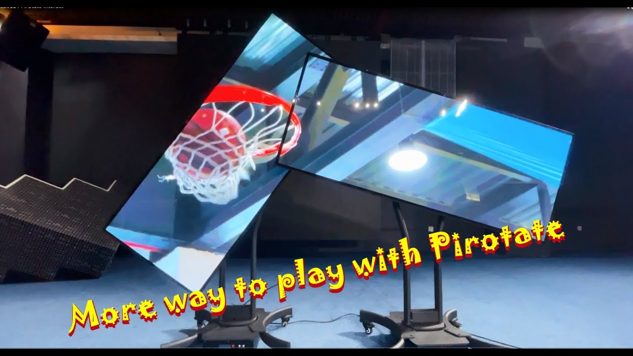 DMX control dynamic LED digital signage with wifi and usd / spinning ...