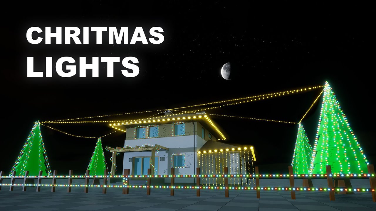 Unreal Engine 5 - Procedural Christmas Lights Demo - YouTube