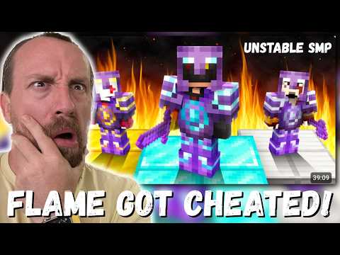 FLAME GOT CHEATED! FlameFrags Minecraft Best Players Simulate PVP Tournament (UNSTABLE SMP REACTION)