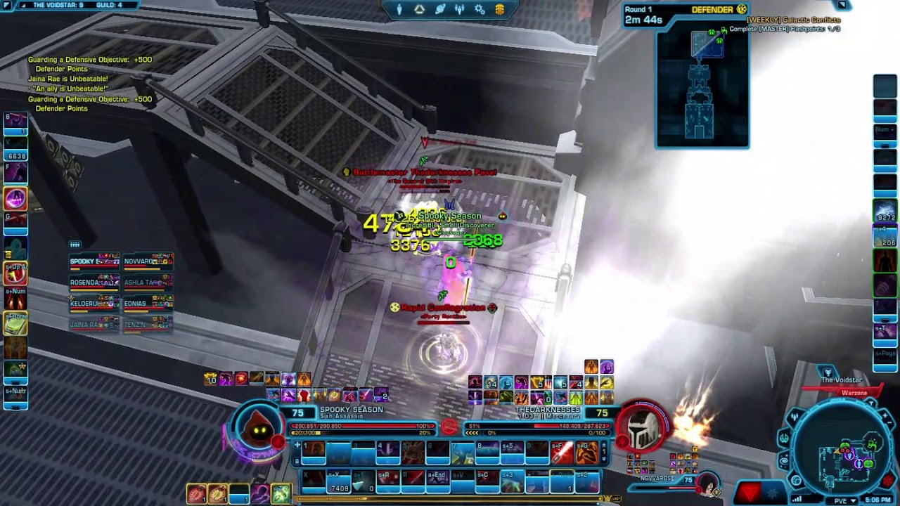 SWTOR 6.1 Assassin PvP: 11 million damage Voidstar - YouTube