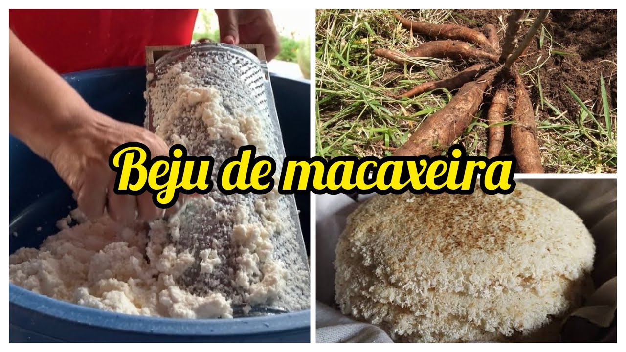 Como fazer beju de macaxeira/aipim - YouTube
