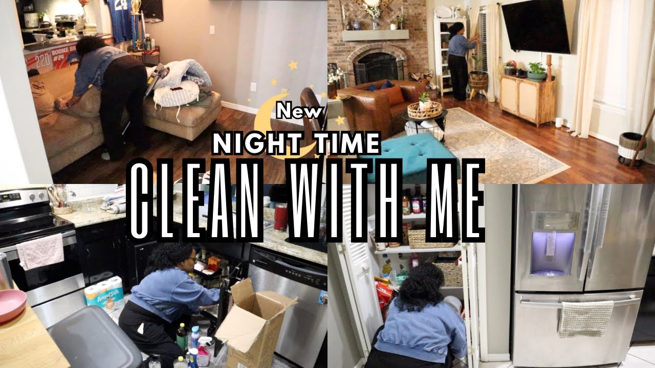 Night Time Clean With Me. Real Life Cleaning. Night Time Cleaning ...