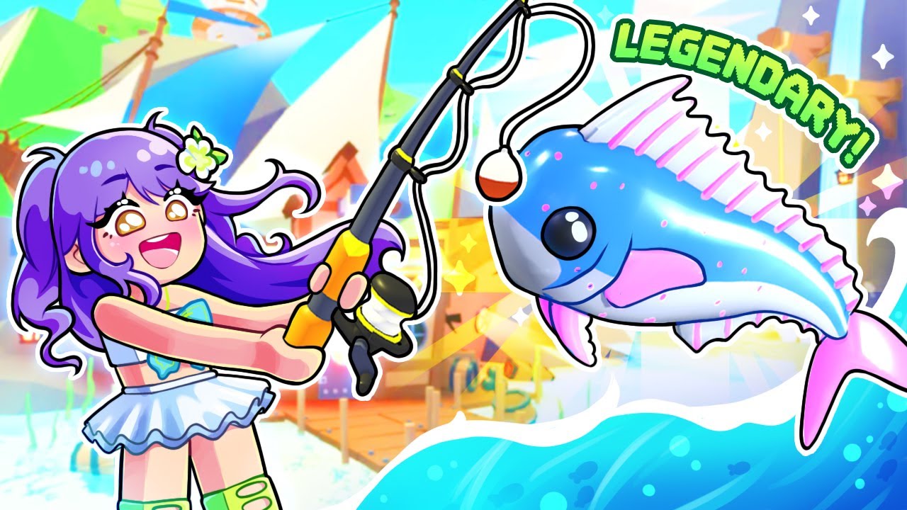 Fishing for LEGENDARY PETS in Adopt Me! 🐟 - YouTube