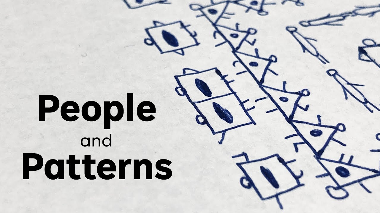 Drawing people and patterns - YouTube