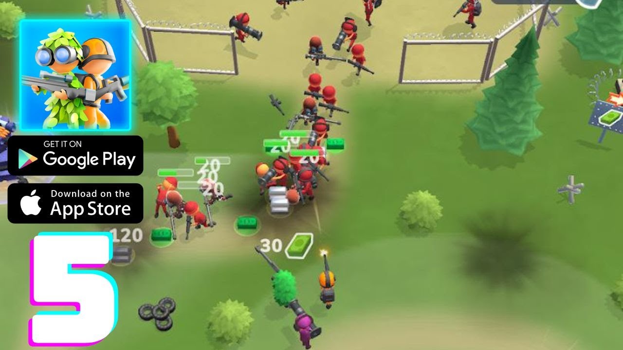 Army Defence Gameplay Walkthrough Part 5 (iOS, Android) - YouTube