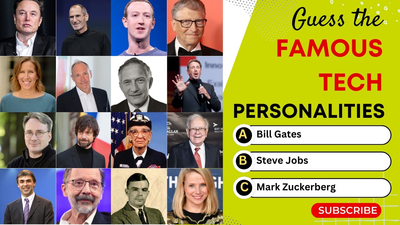 Famous Tech Personalities | General knowlege Question | Quiz ...