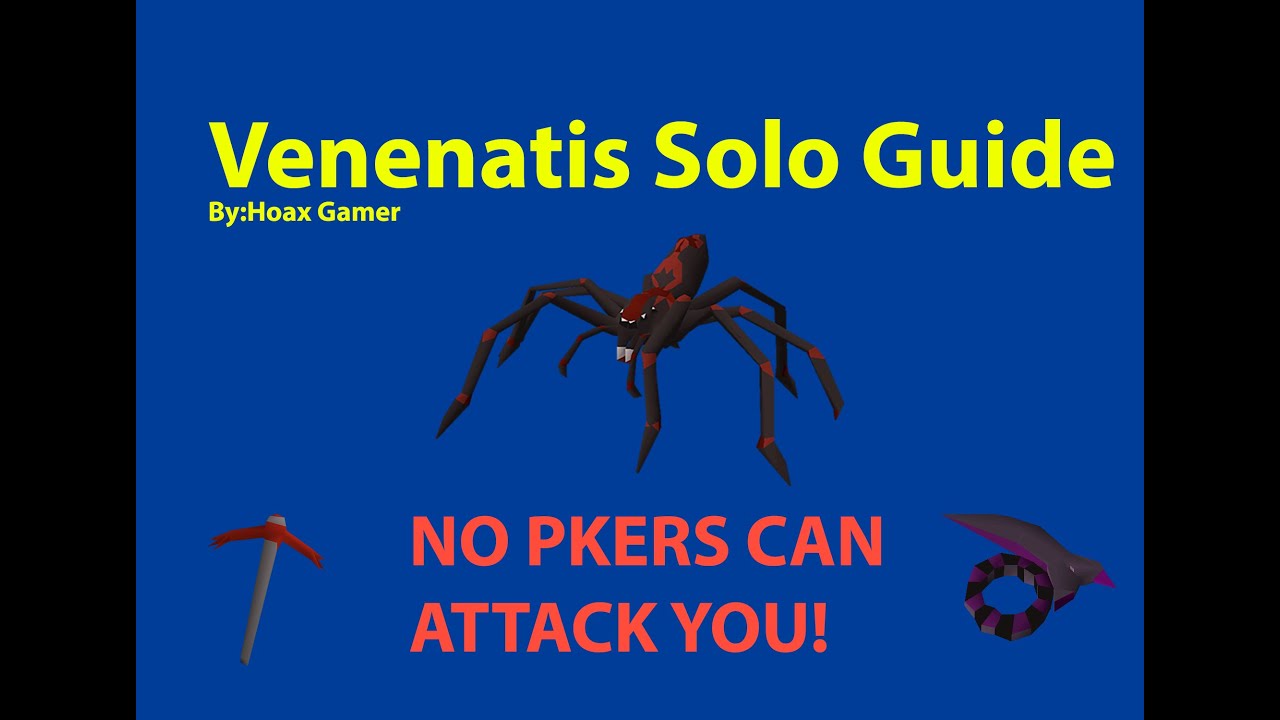 OSRS - Venenatis Solo Guide - Pkers Cant Attack you! - Runescape 2007 ...