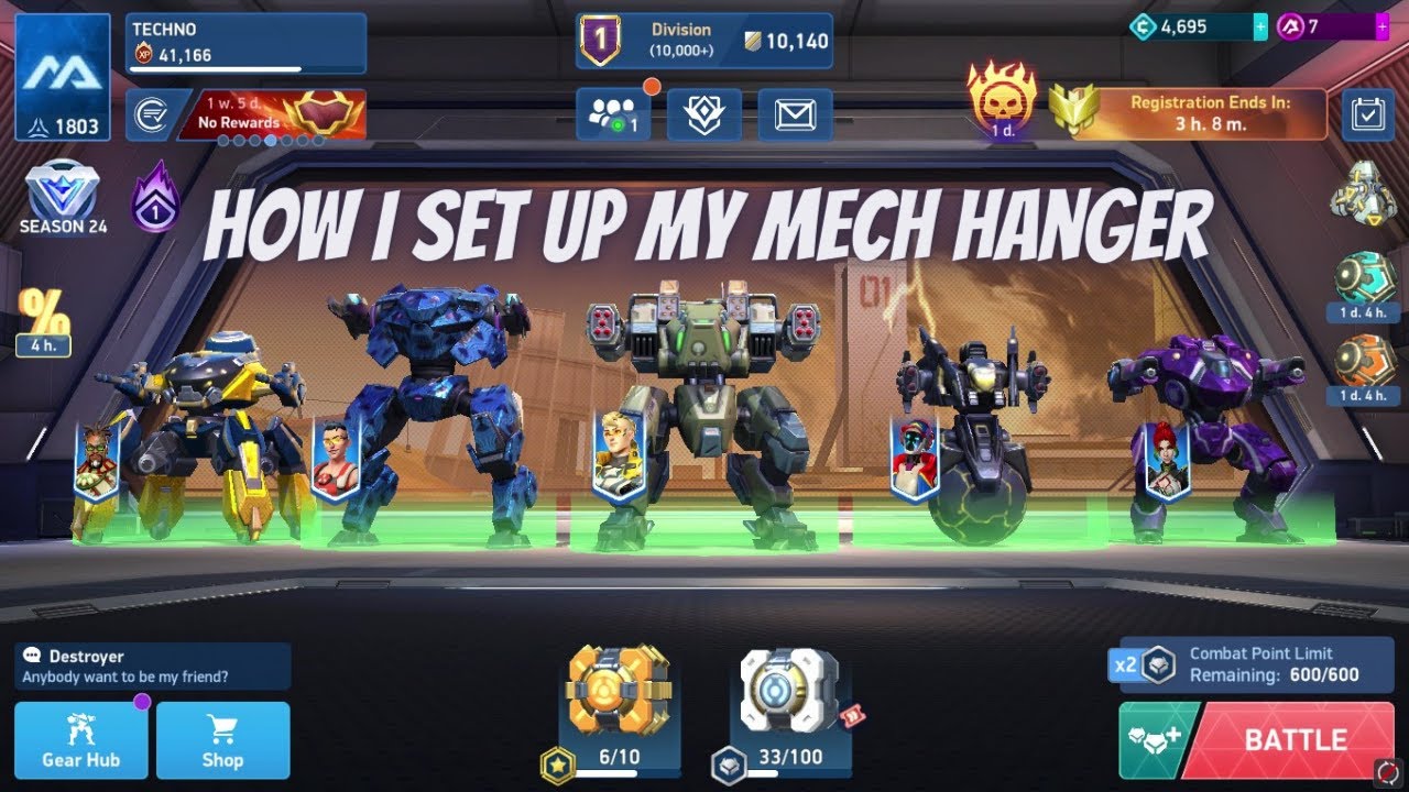 How I Set up my Mech Arena Hanger - YouTube