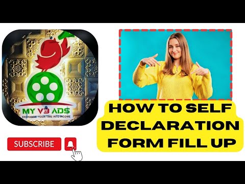 how to fill the self declaration form #myv3ads #business - YouTube