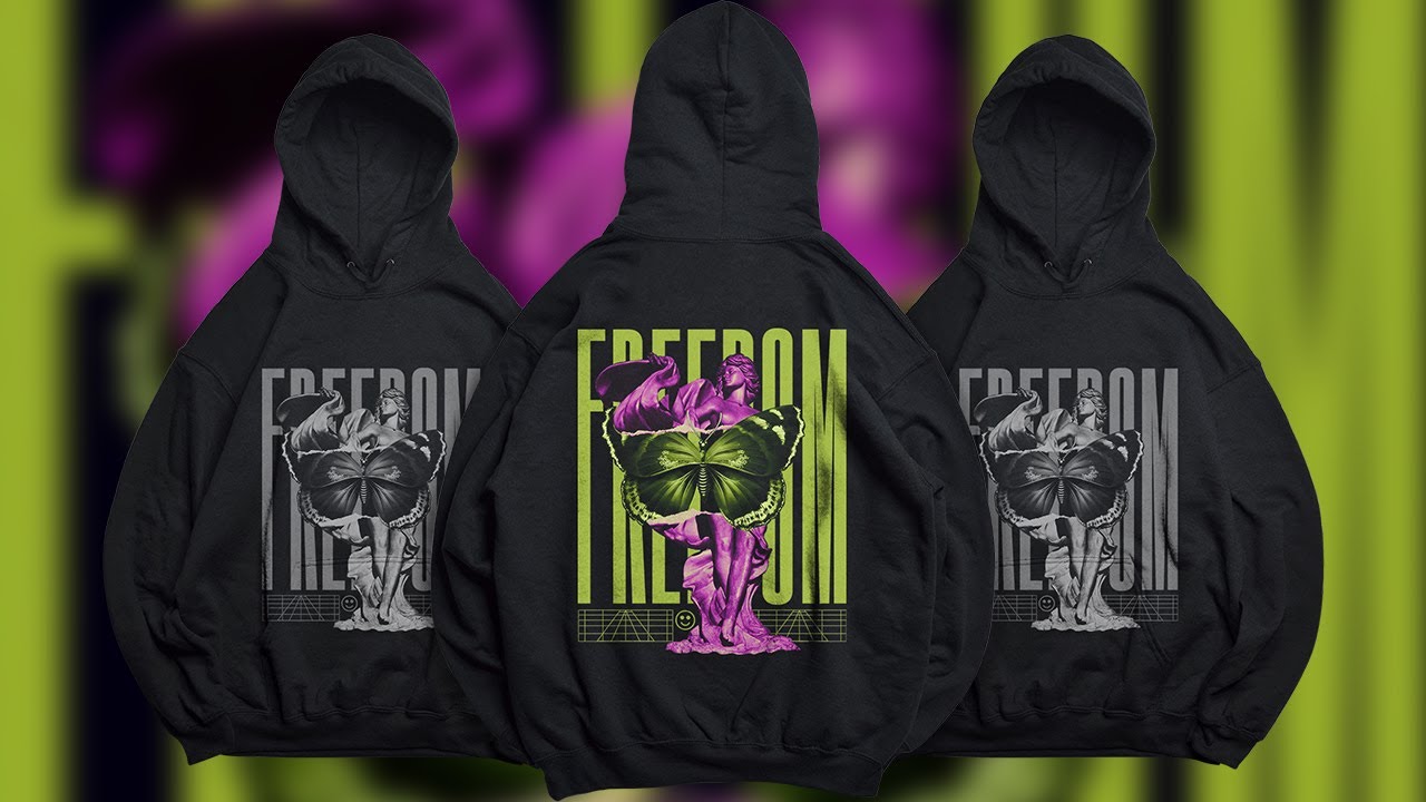 Freedom Streetwear Graphic T-shirt Design by using Adobe photoshop ...