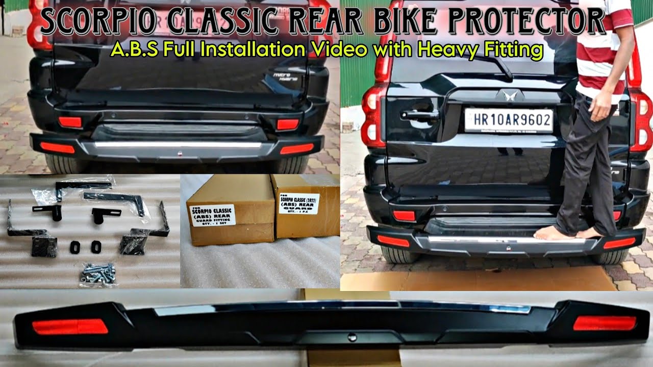 Scorpio Classic Rear ABS Guard ‼️ Full installation video 🔥📞8368113907 ...