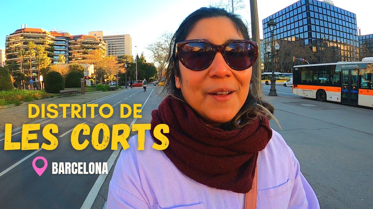 VAMOS AL BARRIO MÁS CARO DE BCN💪 | Distrito de Les Corts ☀️ - YouTube