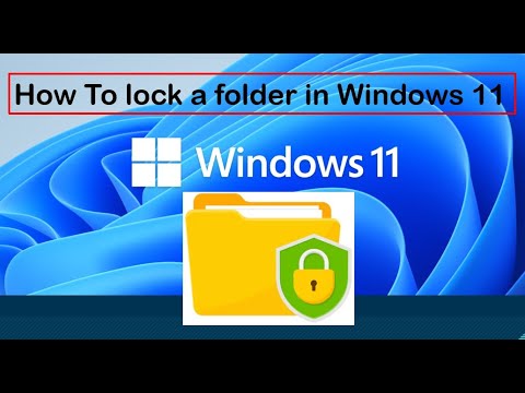 How To lock a folder in Windows 11 Pro ล็อคโฟล์เดอร์ Windows 11 - YouTube