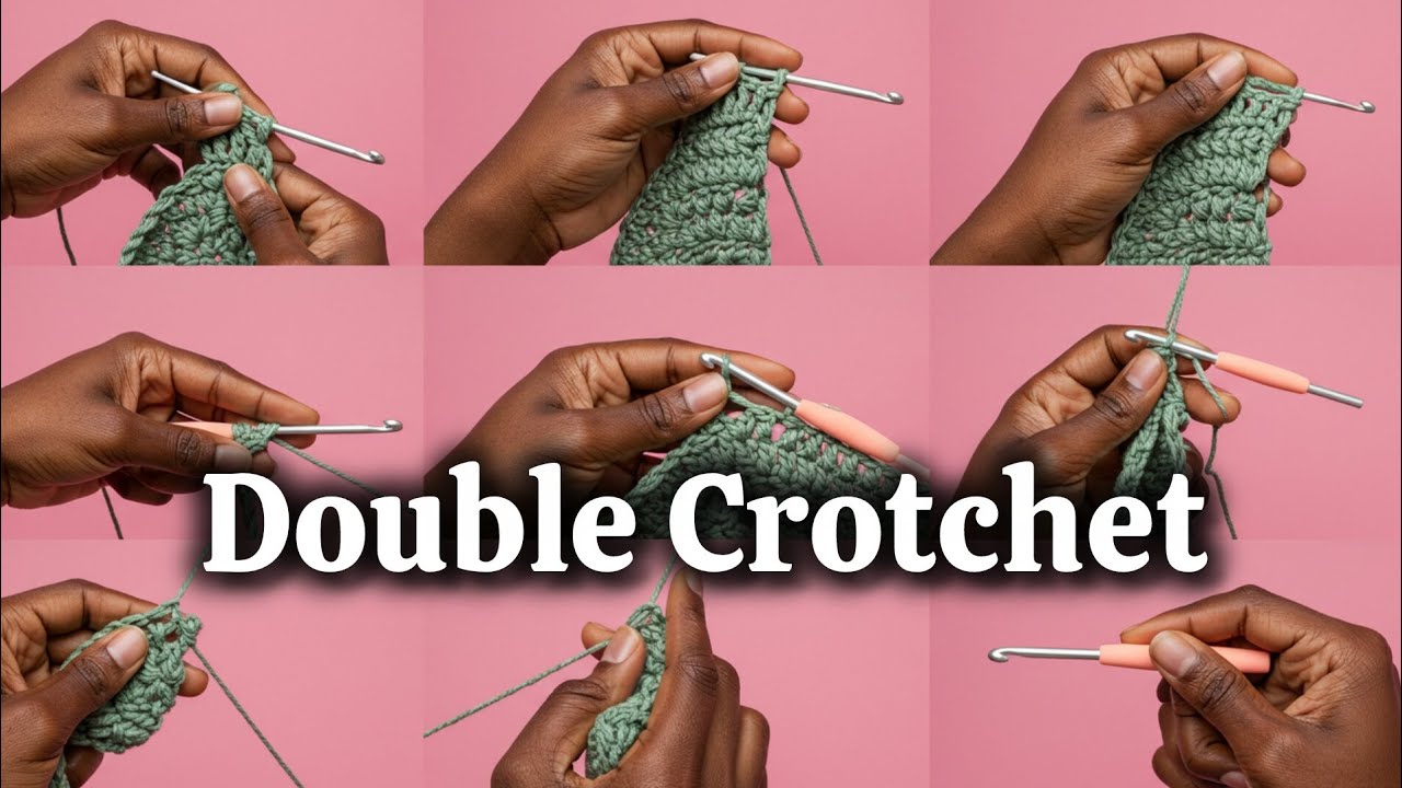 How to do Double Crochet | Easy Step-by-Step Tutorial for Beginners ...