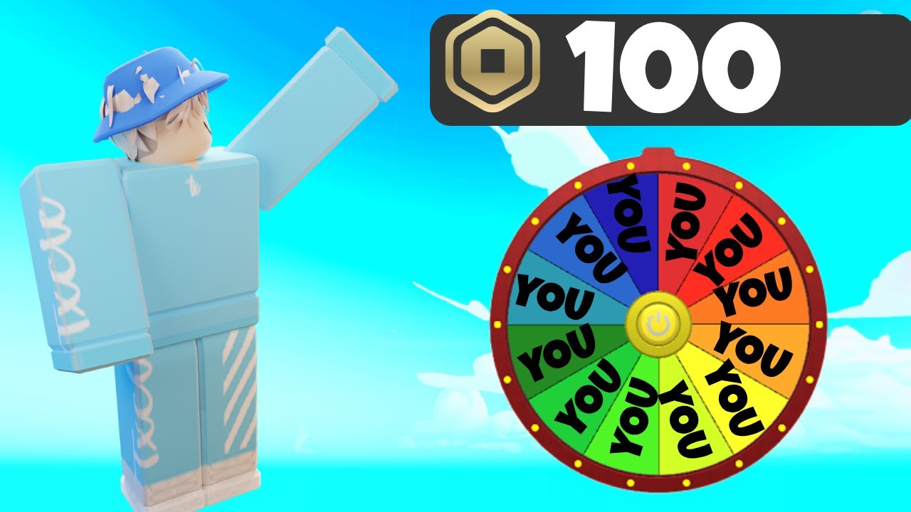 SPIN THE WHEEL FOR 100 ROBUX - YouTube