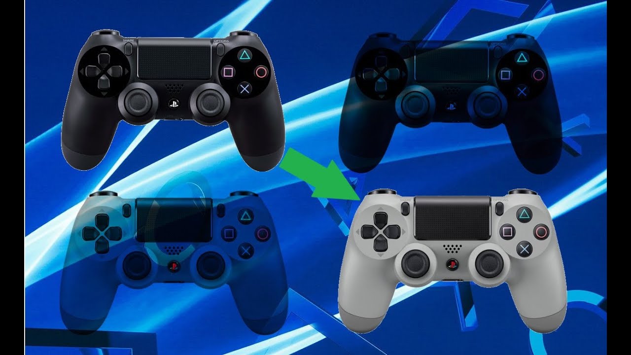 Transforming a black ps4 controller into a special edition (20th ...