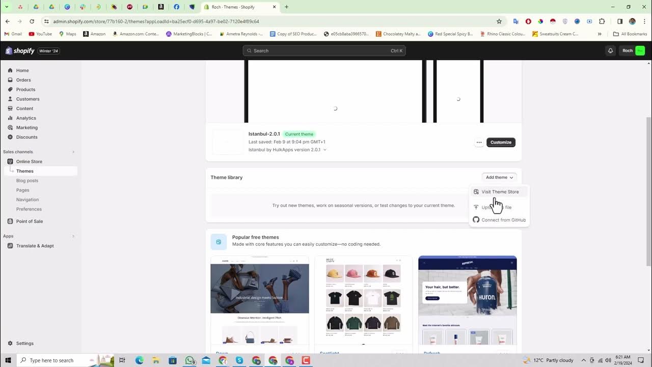 How to Upload Shopify Theme via Zip File - YouTube