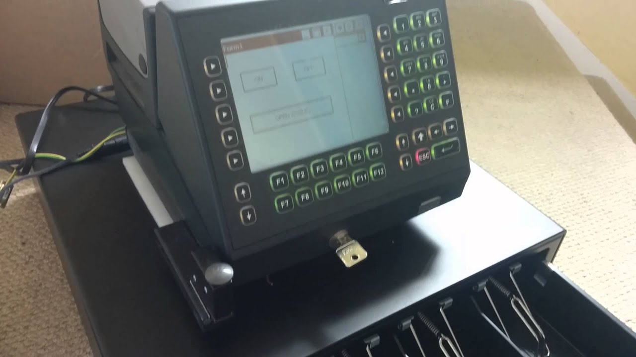 Almex optima with cash drawer - YouTube