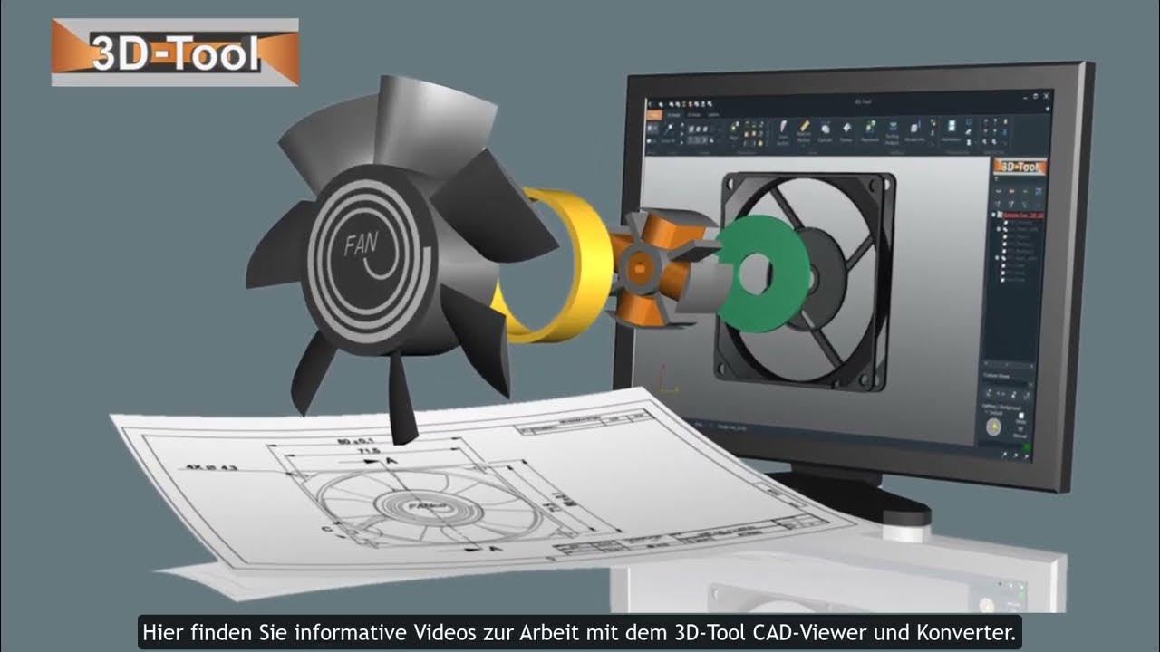 3D-Tool CAD-Viewer and Converter - YouTube