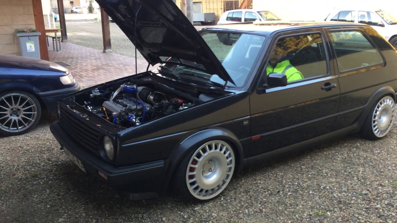 ma golf 2 16V TURBO GTX3076 R-motorsport - YouTube