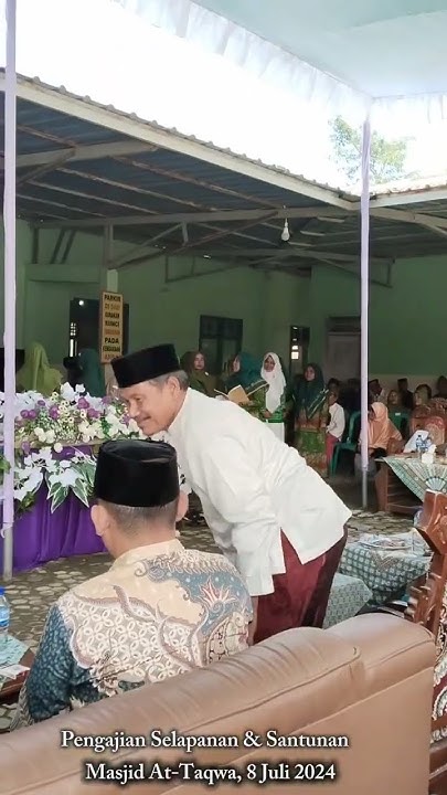 Pengajian Rutin Selapanan muslimat & fatayat ranting Bandarsari sekaligus Santunan anak yatim ...