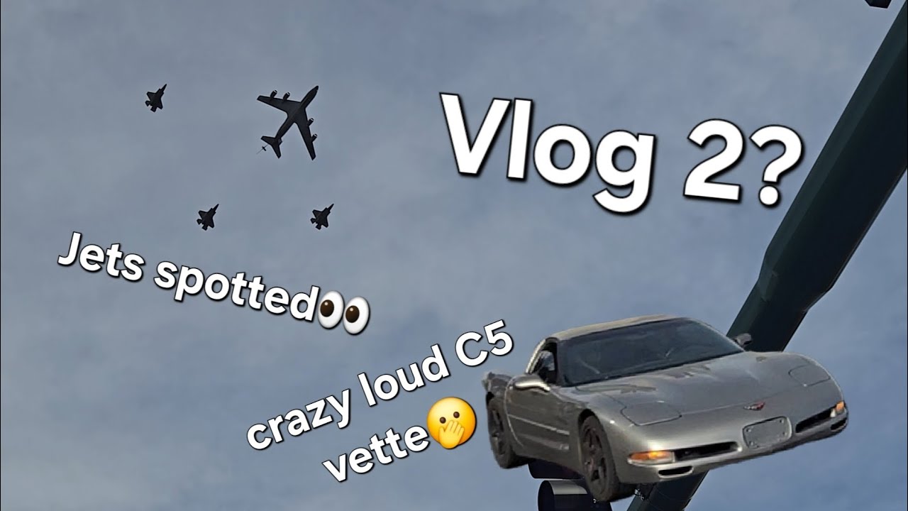 Jets in the sky ️ crazy modded C5 corvette flying by💨 potentially ...