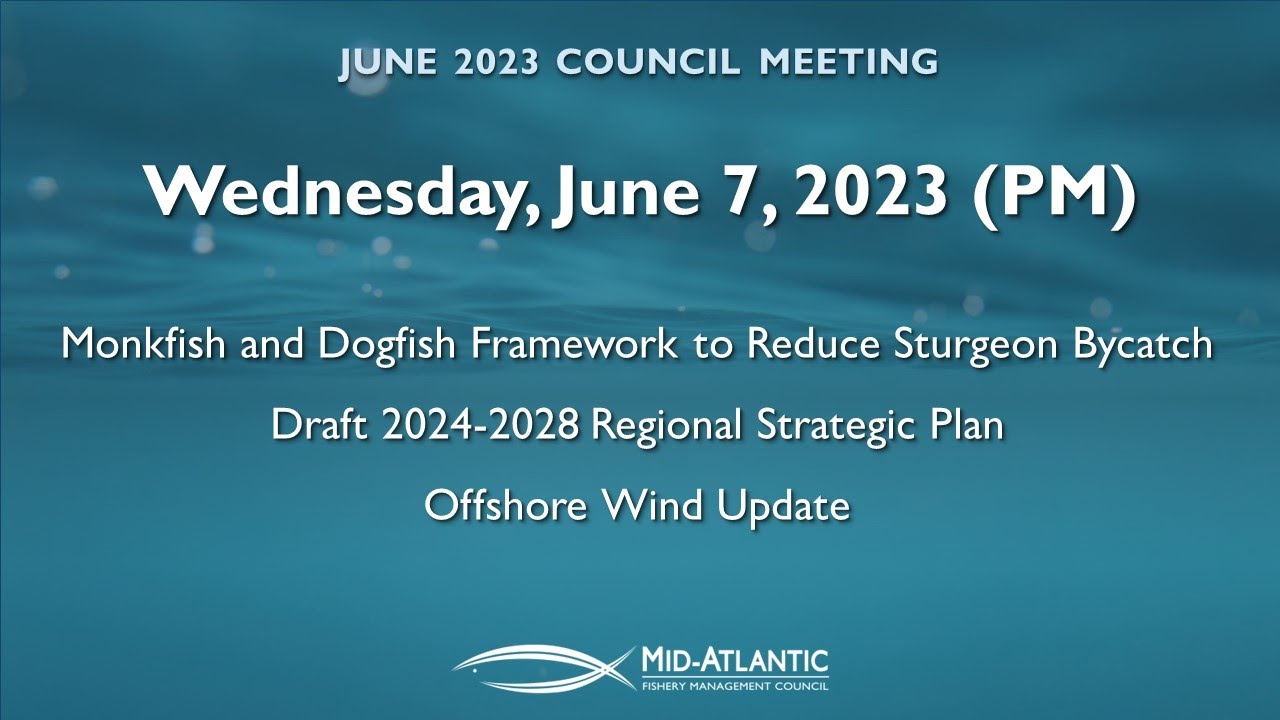 MAFMC Meeting: June 7, 2023 (PM) - YouTube