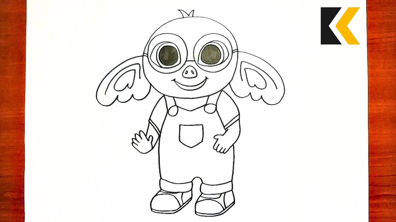 How To Draw Nicky | Draw Bing Characters Easily - YouTube