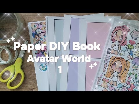 Paper DIY Book 📌 Avatar World Paper Doll #shortvideo #diy #avatarworld ...