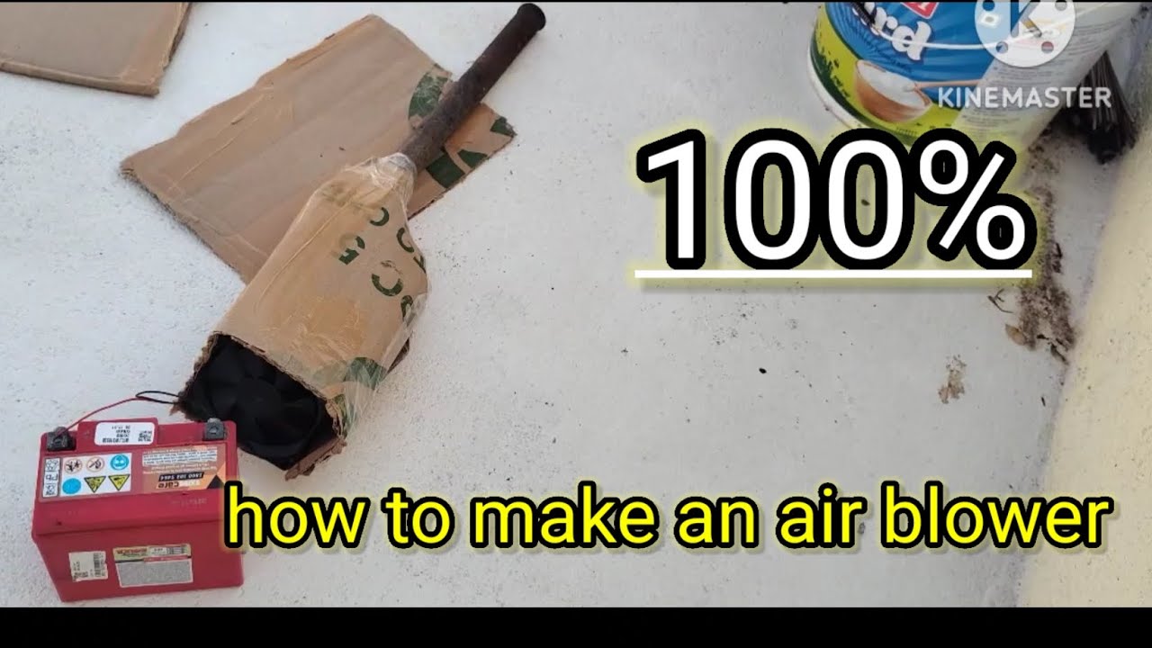 how to make an air blower at home 😁🏡🏡🏡 - YouTube