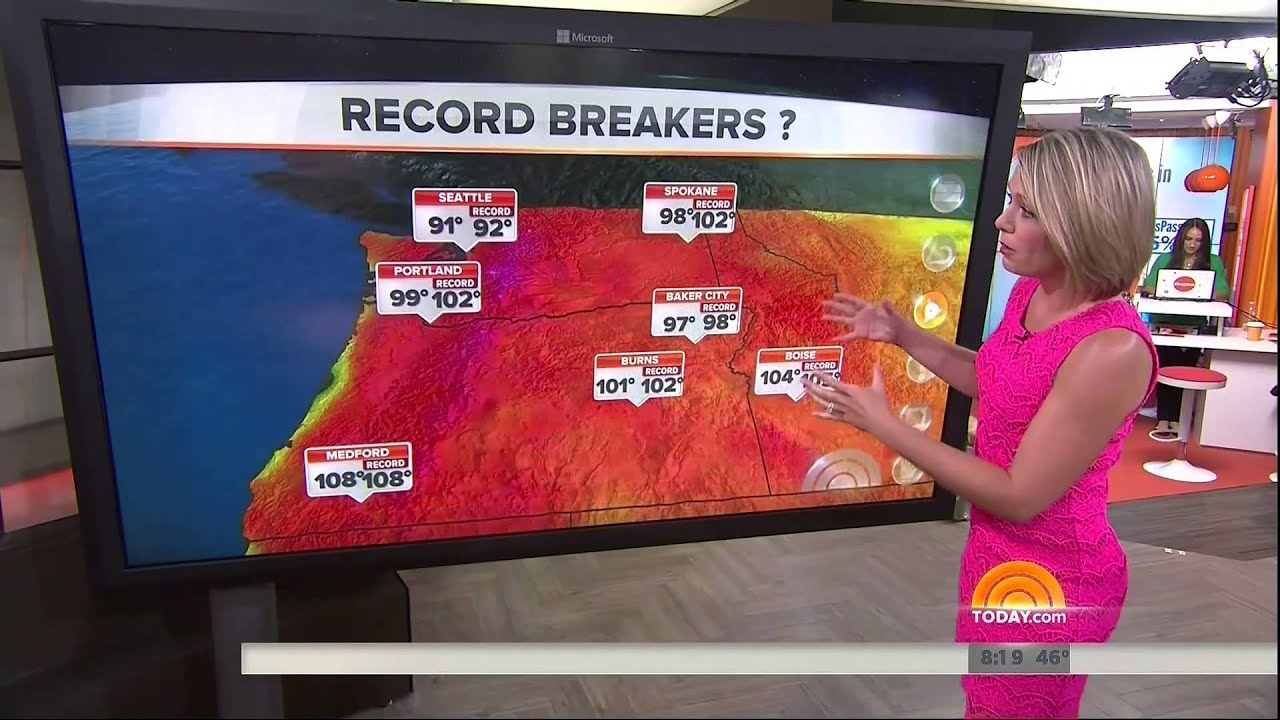 Dylan Dreyer - lacy dress and ankle strap heels - July 2, 2015 - YouTube