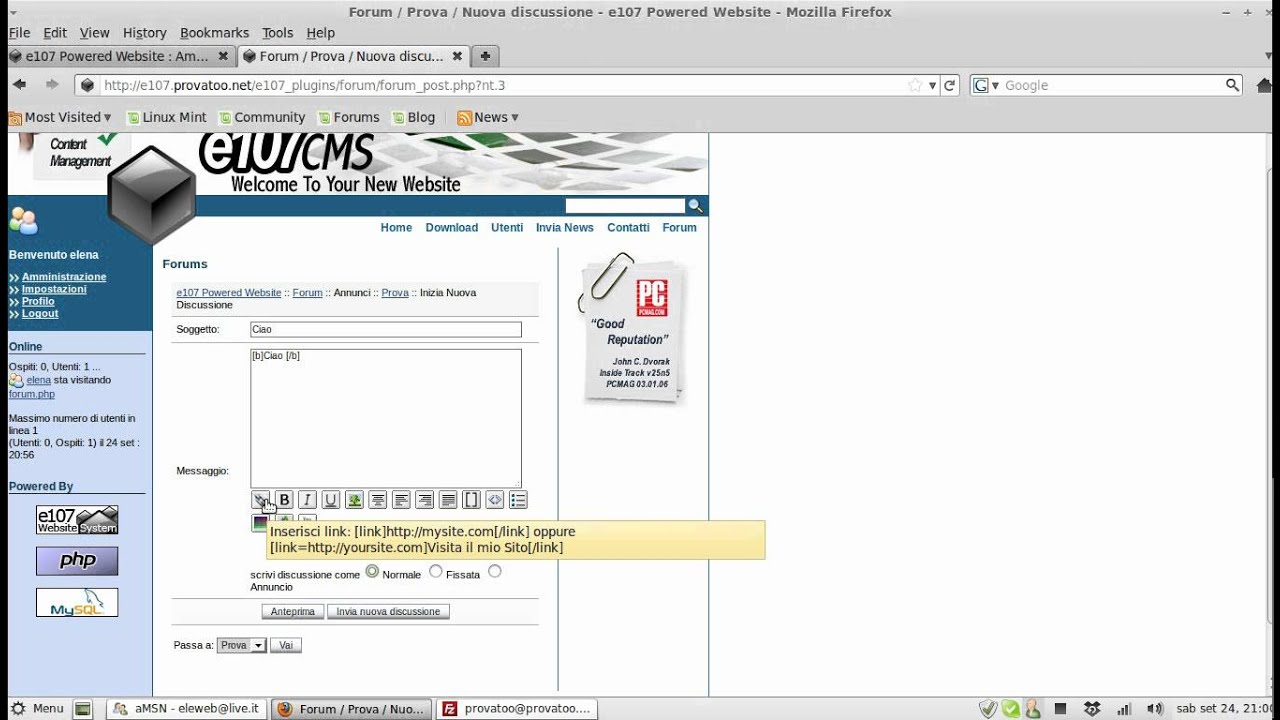 Installazione di e107 - YouTube