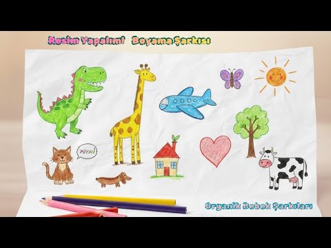 Resim Yapalım! 🎨 Boyama Şarkısı | Hayal Gücünün Sınırı yok🖌️ Organik Bebek Şarkıları 🎵
