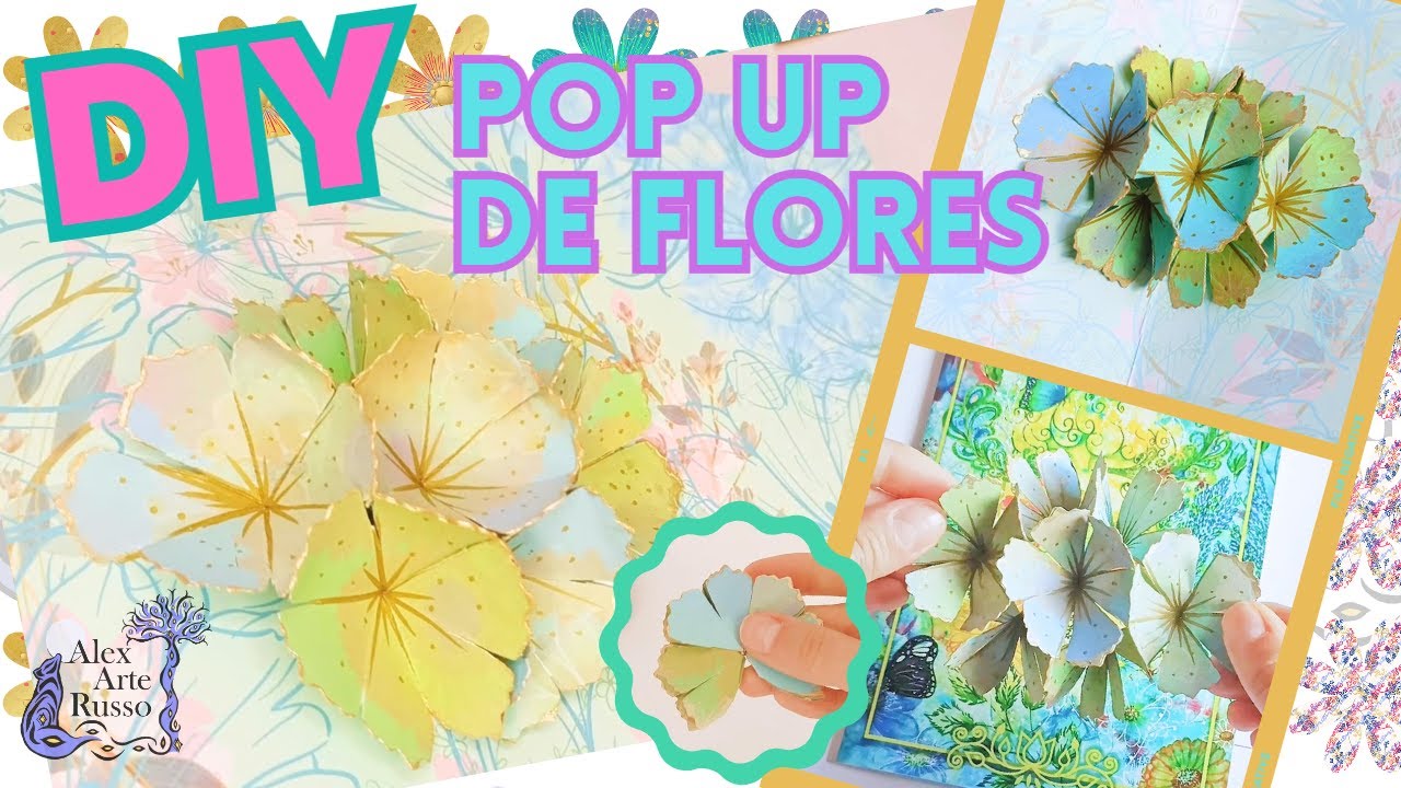 DIY | Aprende a Fazer um Incrível Postal Pop-up de flores em Minutos ...