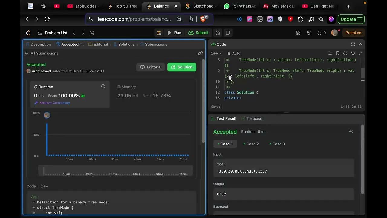 110. Balanced Binary Tree - YouTube