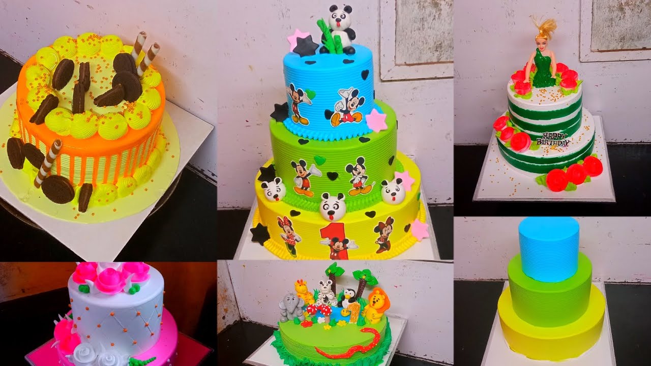 easy fresh cream design cake recipe in tutorial cake an model cake an ...