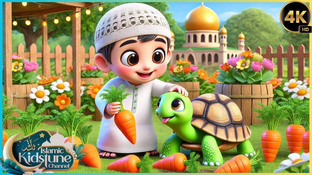 Harvesting Carrots with Turtle 🐢🥕 | Muslim Kids' Song of Kindness & Fun ...